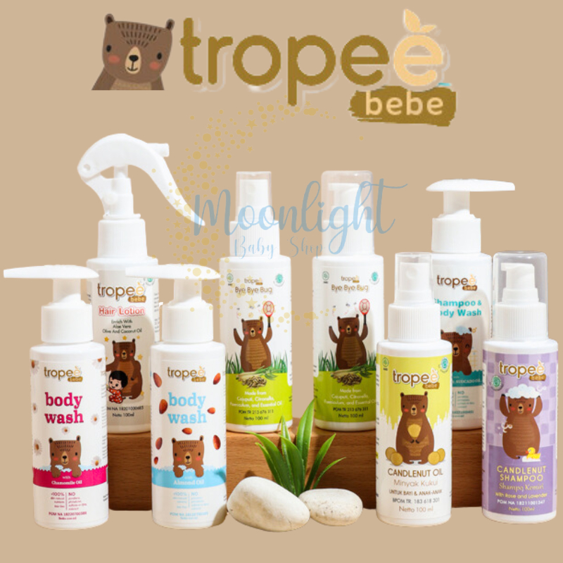 Jual Tropee Bebe Hair Lotion Candlenut Oil Shampoo / Olive Message Oil ...