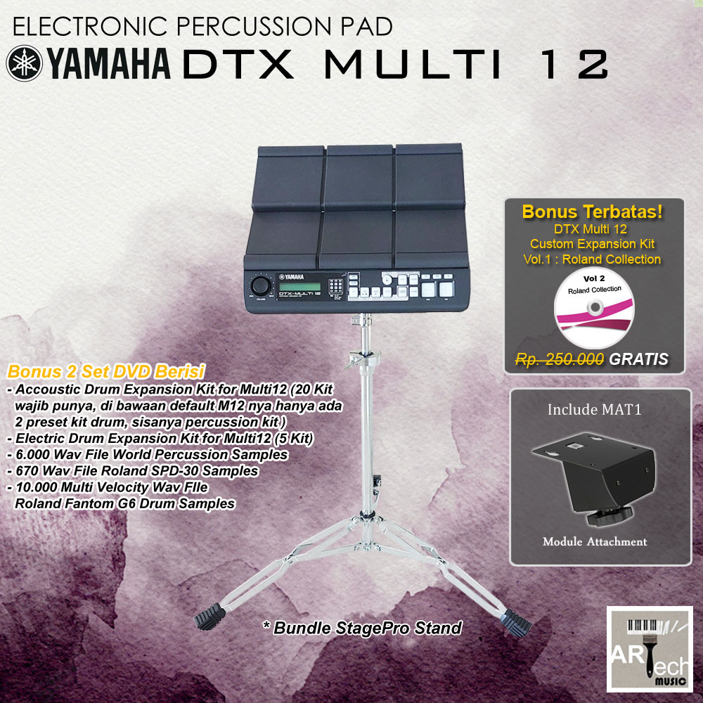 Jual Yamaha DTX Multi 12 Bundle With STAND / Multi12 / DTXMulti 12 Drum ...