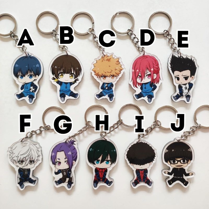 Jual Keychain Anime Blue Lock 2 Isagi Bachira Kunigami Chigiri Nagi Reo ...