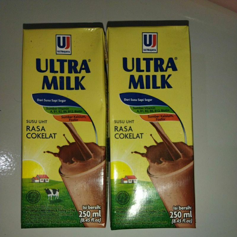 Jual SUSU ULTRA COKLAT 250 ML | Shopee Indonesia