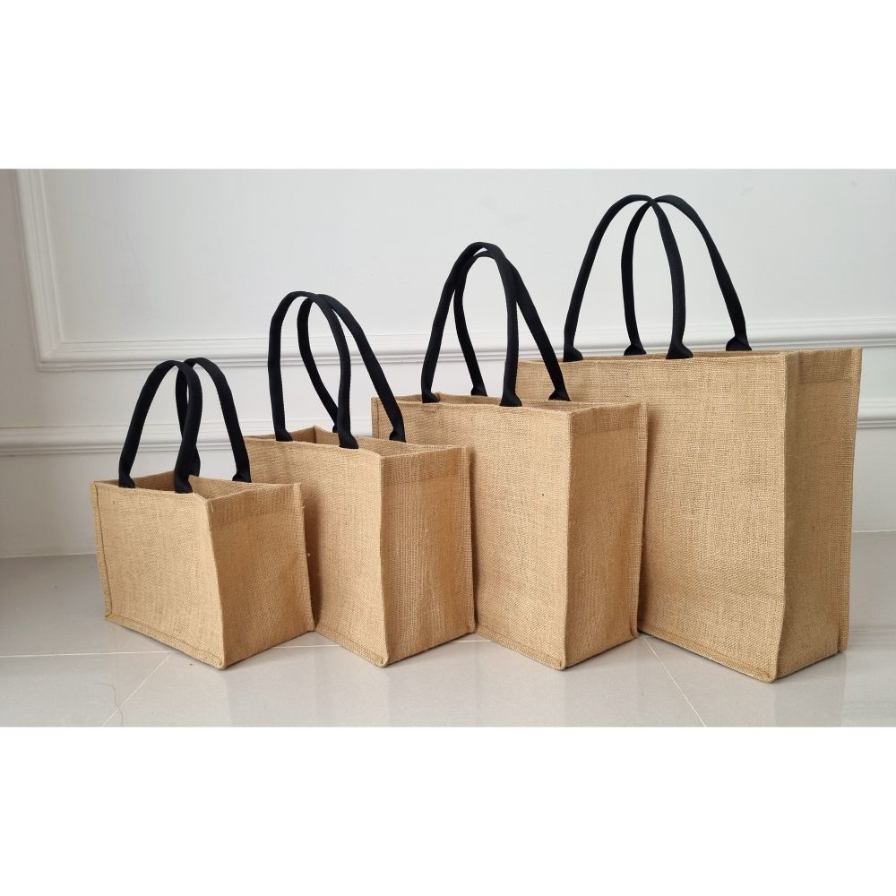 Jual Tas Tote Bag Karung Goni Laminasi Premium Jute Bag Tanpa Seleting ...