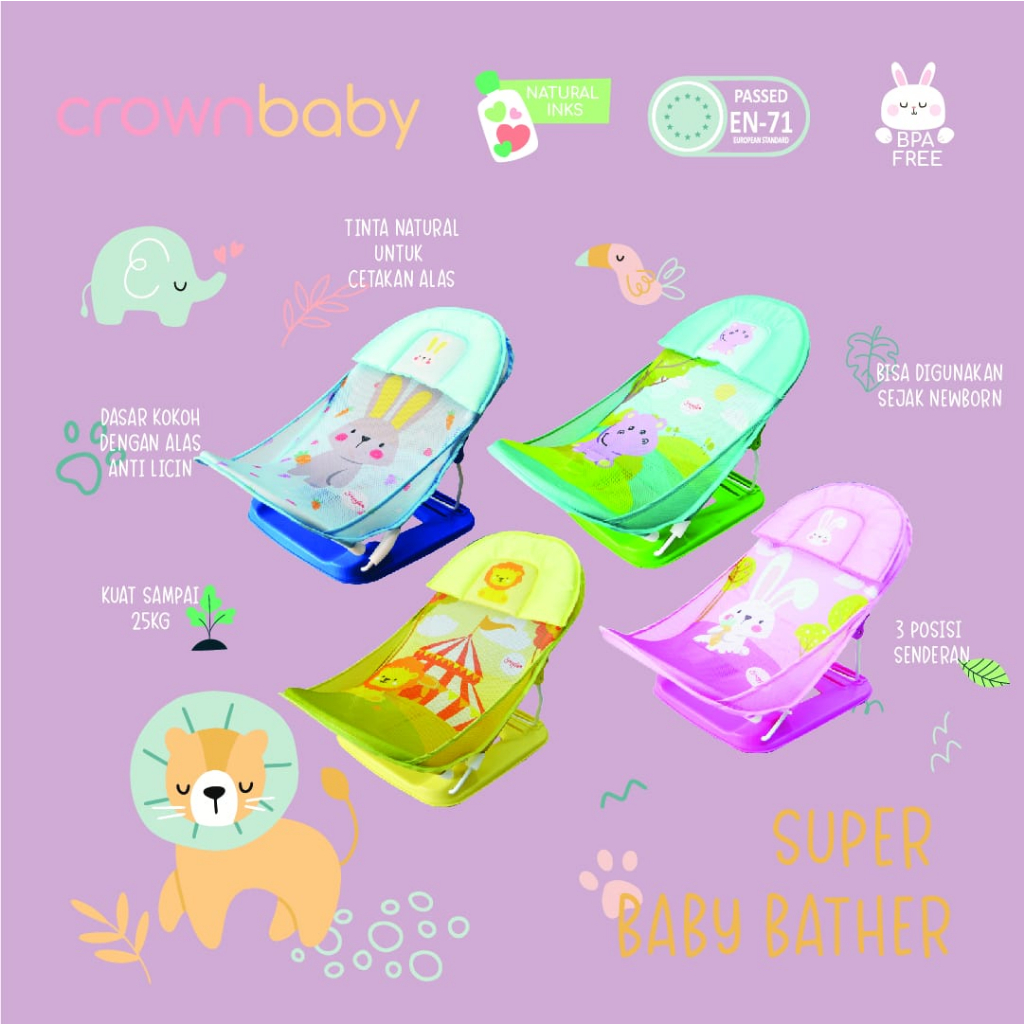 Jual Baby Bather Tempat Mandi Bayi Crown Snuggle kado bayi | Shopee ...