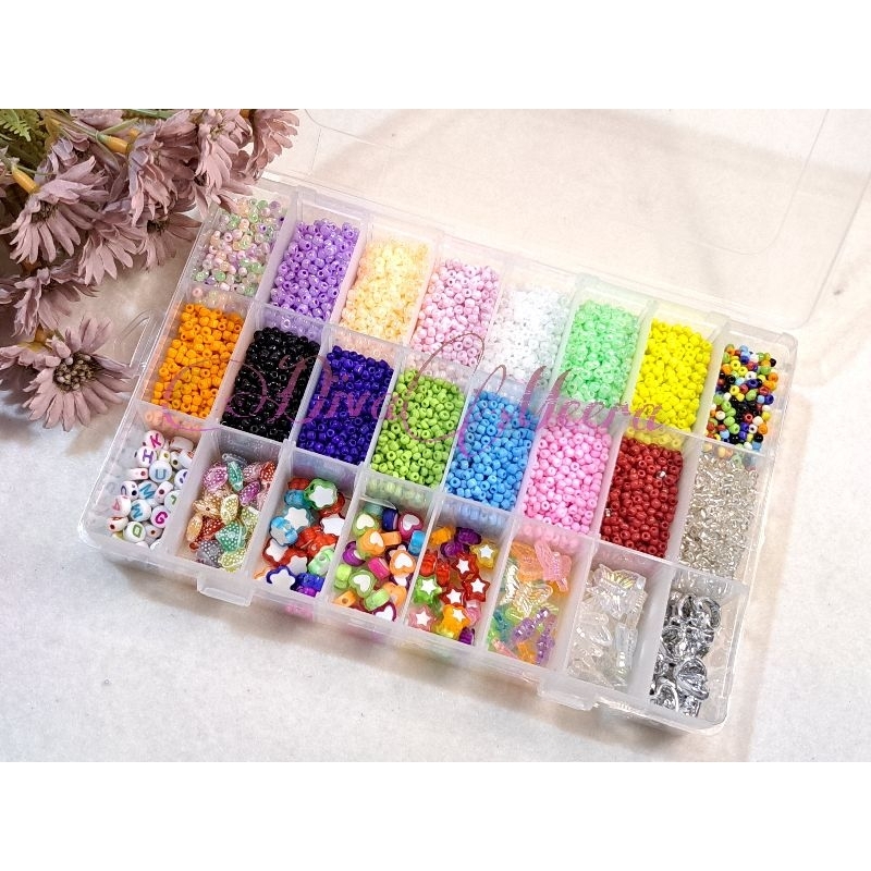 Jual PAKET DIY BEADS n MANIK (free box) | Shopee Indonesia
