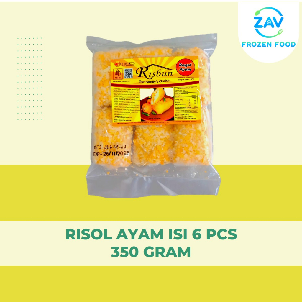 Jual RISOL AYAM ISI 6 PCS 350 GRAM | Shopee Indonesia