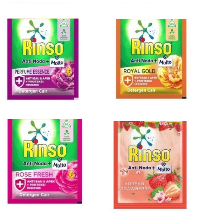 Jual Rinso Liquid Anti Noda + Molto - Sachet 6x 18ml | Shopee Indonesia