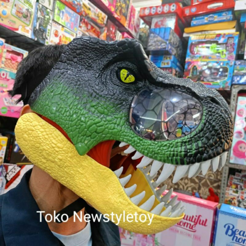 Jual Mainan Topeng dinosaurus Tirex ada suara dan lampu kwalitas ...