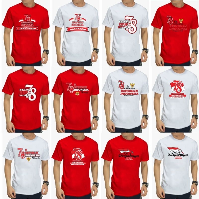 Jual KAOS DEWASA HUT RI/KAOS 17 AGUSTUS | Shopee Indonesia