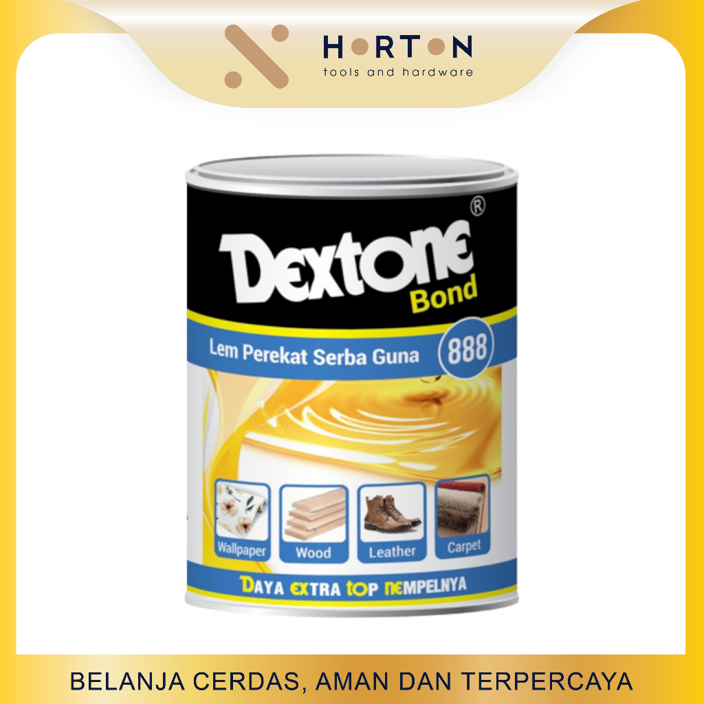 Jual Lem Dextone Bond Kaleng 1 L / Lem Perekat Serba Guna | Shopee ...