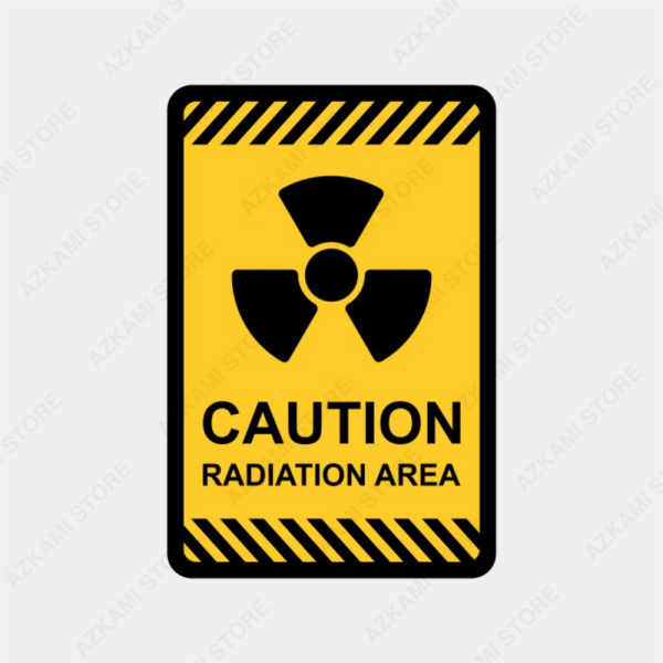 Jual Dijual Rambu Signage Caution Radiation Area 20cm x 30cm - Plat ...