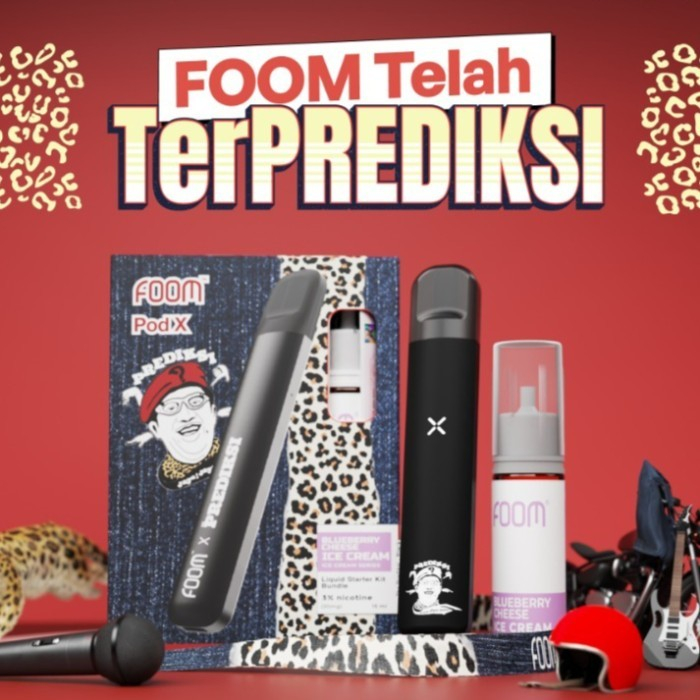 Jual FOOM X PREDIKSI EDITION + FOOM SALTNIC LIQUID 15ML NEW EDITION ...