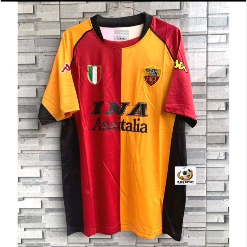 Jual JERSEY RETRO AS ROMA 2001-2002 | Shopee Indonesia