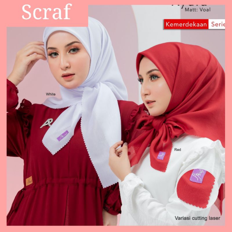 Jual SPECIAL MERDEKA | SCRAF MERAH PUTIH ARRAFI ORI | SEGIEMPAT POLOS ...