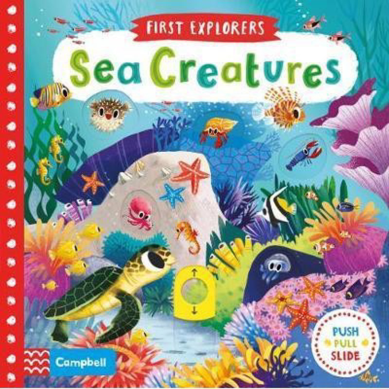 Jual Campbell First Explorers : Sea Creatures Push Pull Slide Board ...