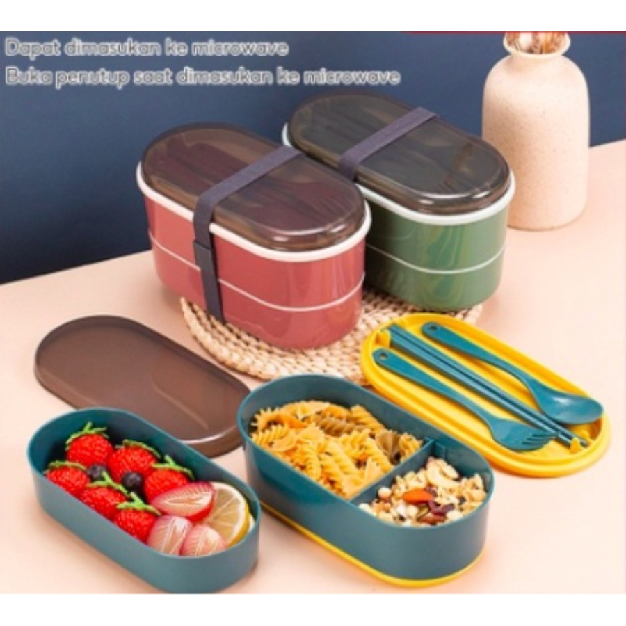 Jual LUNCH BOX 4 SEKAT KOTAK BEKAL 1000 ML ANTI TUMPAH 5371 KOTAK MAKAN ...