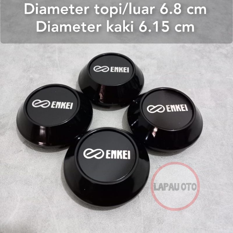 Jual dop velg racing variasi enkei 6.8 cm harga 4 pcs | Shopee Indonesia