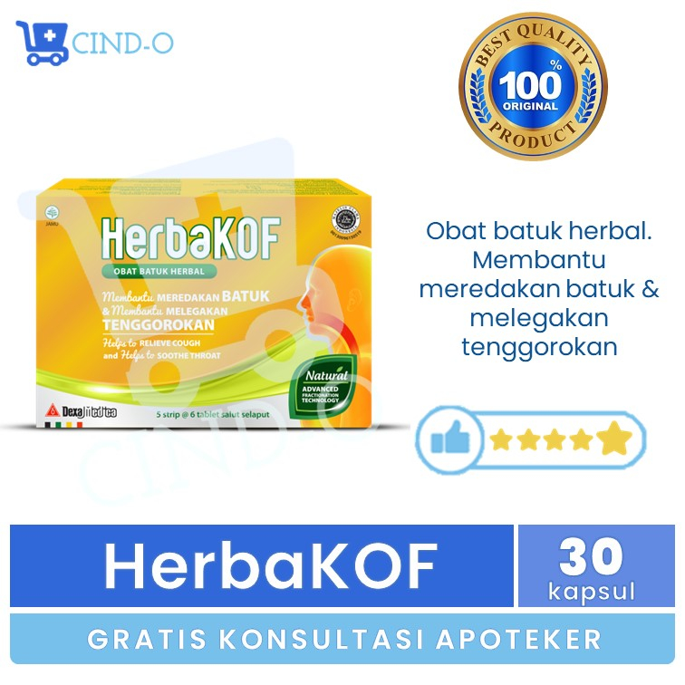 Jual Herbakof Per Box | Obat Batuk Pilek Herbal, Flu, Sakit tenggorokan, Kering Berdahak ...