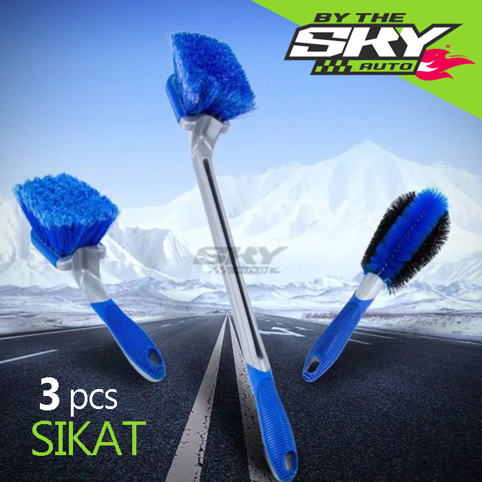 Jual 3 Pcs Sikat Karpet Velg Sikat Ban Sikat Kolong Mobil Paket Premium ...