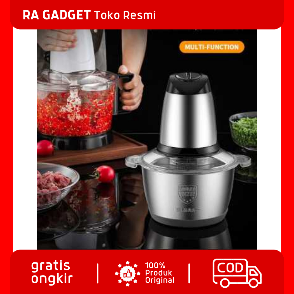 Jual Alat Penggiling Daging Meat Chopper 2L / Blender Penggiling Giling ...