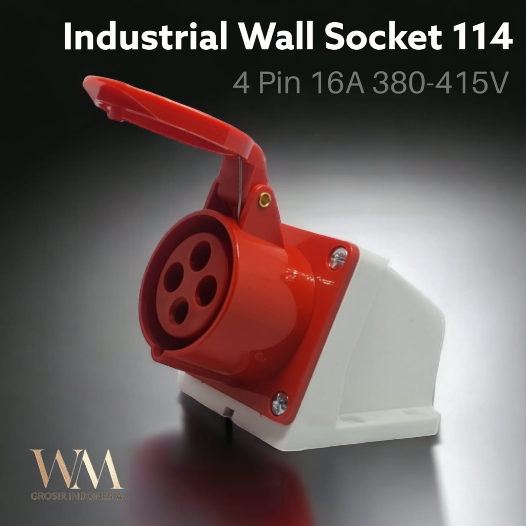 Jual Industrial Wall Socket 114 Surface Mounting Waterproof | Shopee Indonesia