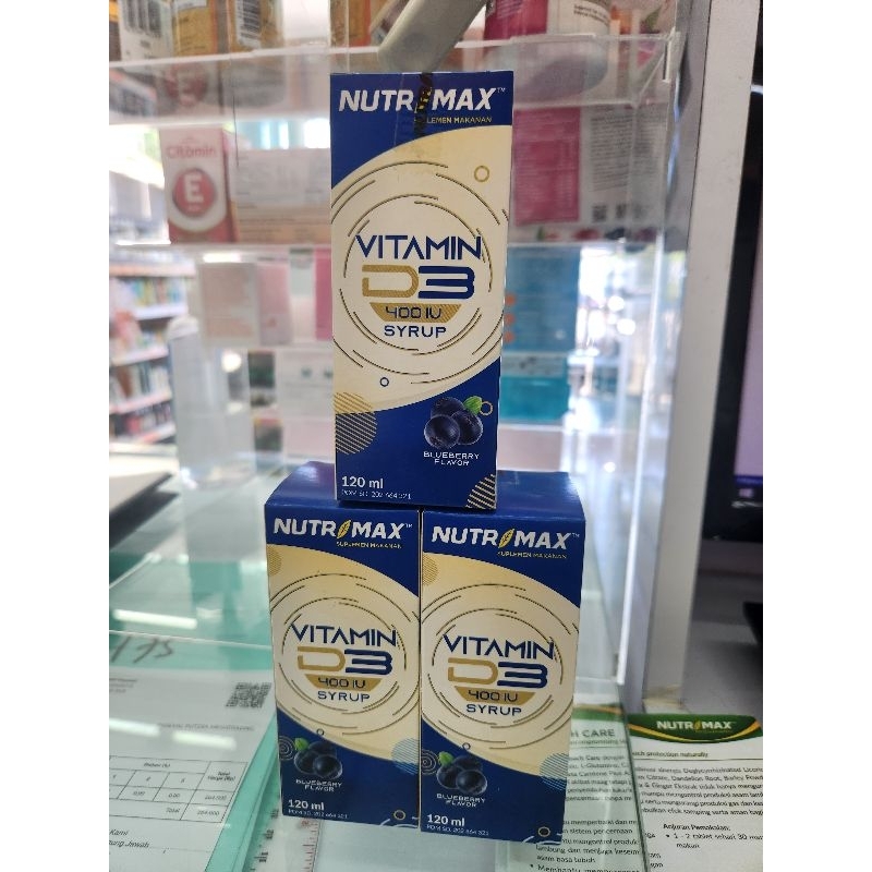 Jual Nutrimax Vitamin D3 400iu sirup 120 ml | Shopee Indonesia