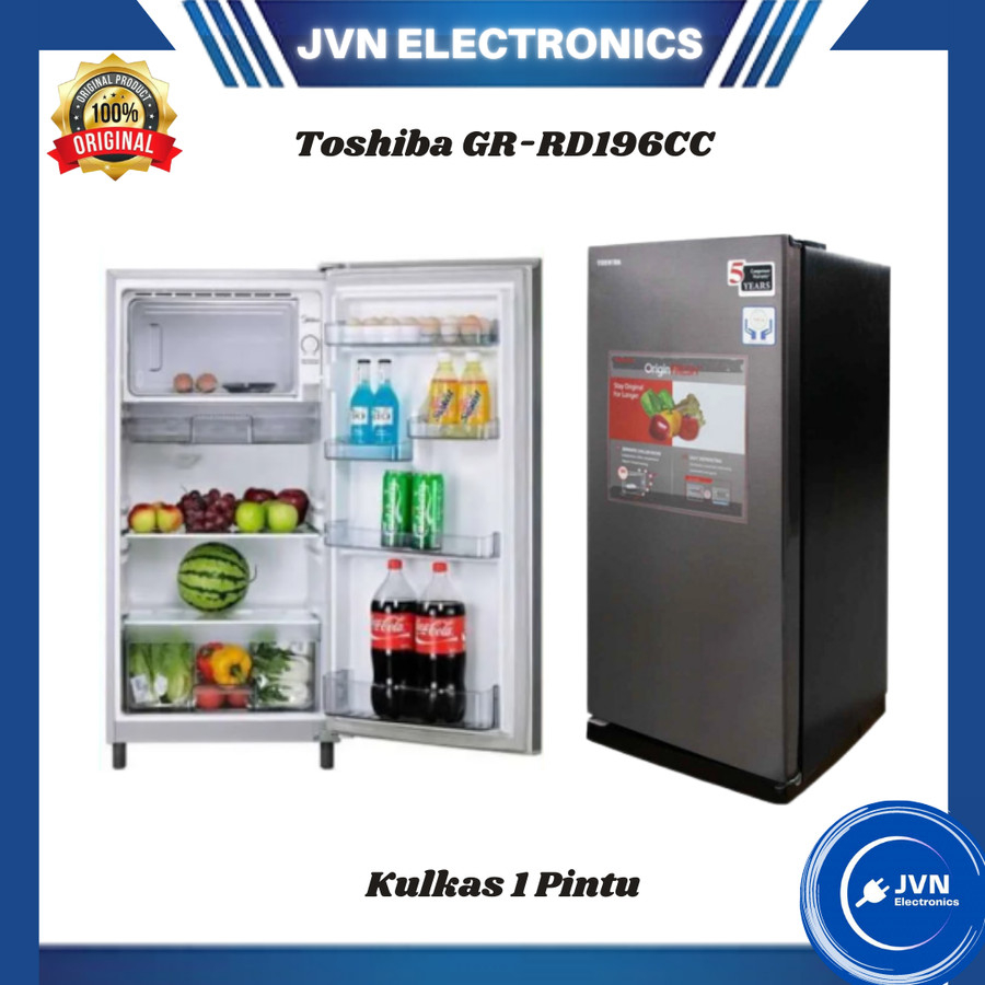 Jual Kulkas 1 Pintu Toshiba GR-RD196CC | Shopee Indonesia