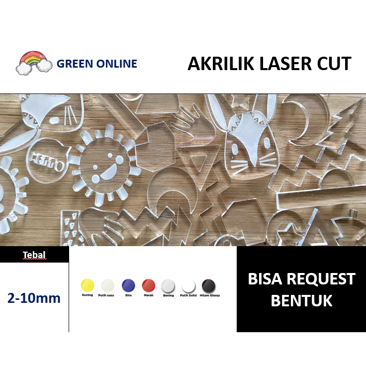 Jual Akrilik Bening Potong Custom | Potongan Custom Ukuran Bebas ...