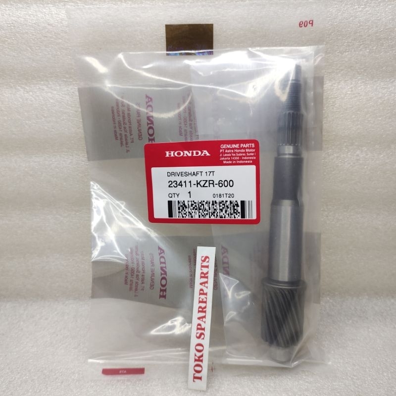 Jual 23411-KZR-600 DRIVESHAFT 17T As pully Vario 125 PCX Vario 150 ...