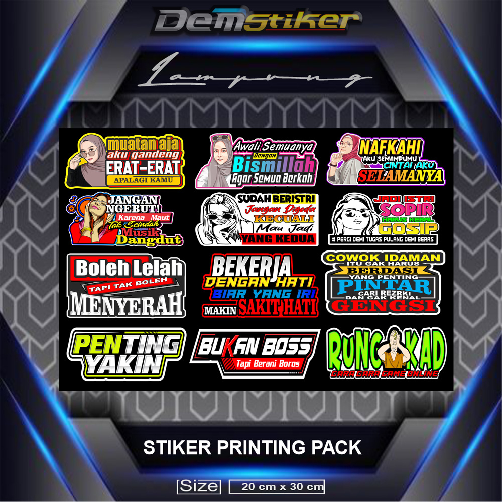 Jual Stiker Pack Viral Stiker Pack Kata Kata Gaul Stiker keren ...
