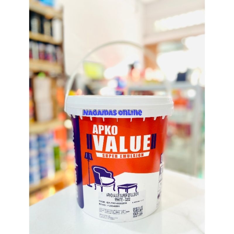 Jual ASIAN PAINTS APKO VALUE CAT TEMBOK 5 KG / APKO VALUE SUPER ...