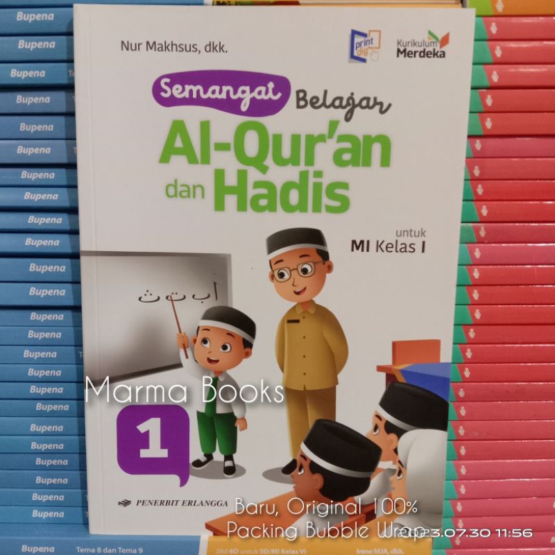 Jual Buku Semangat Belajar Al Quran dan Hadis Kelas 1 Mi Kurikulum Merdeka Erlangga | Shopee ...