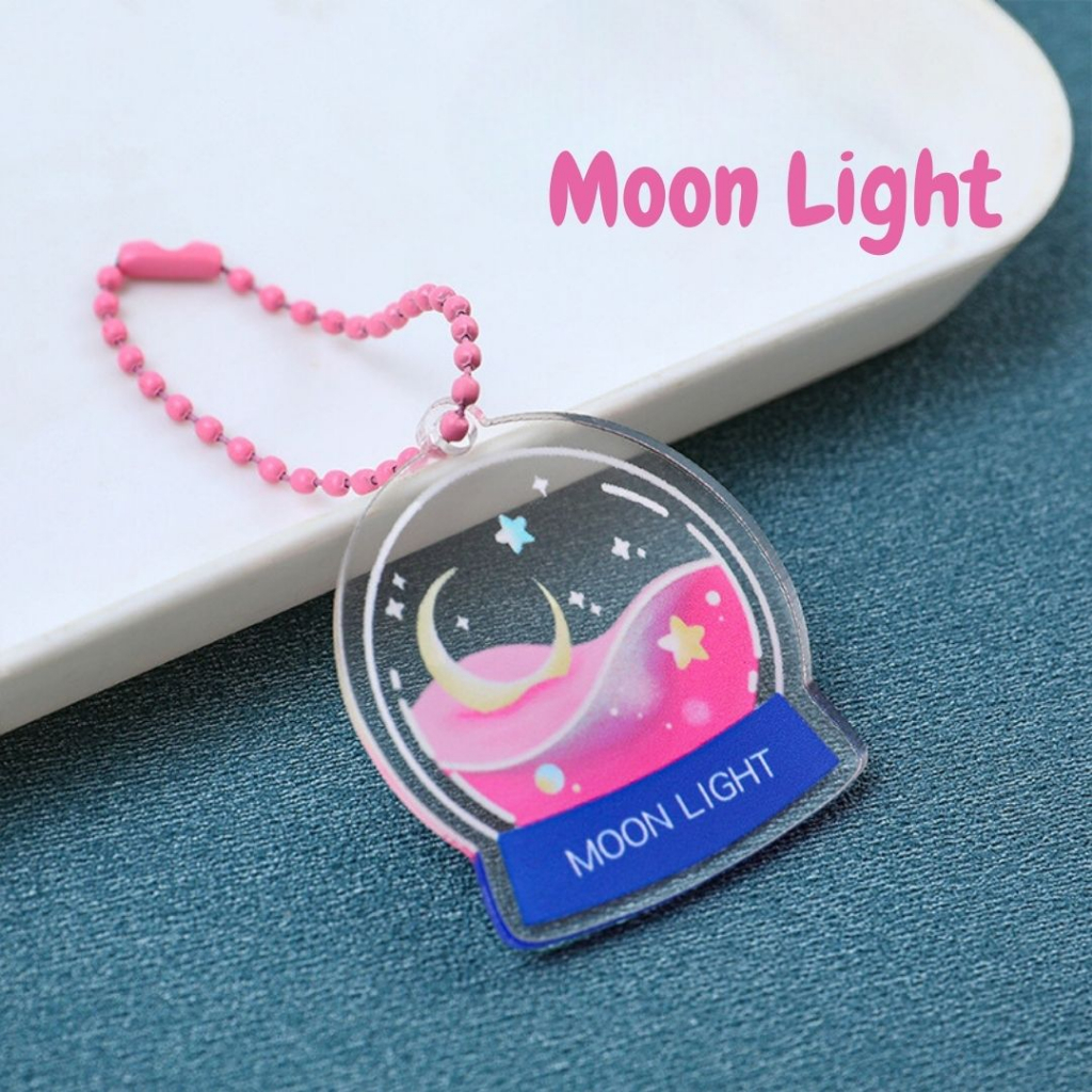 Jual TENNO Key Chain Acrylic Korean Type Transparant Aesthetic ...