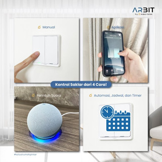Jual ARBIT Smart Home Zigbee Wall Switch 1 Gang Tombol Cetekan without ...
