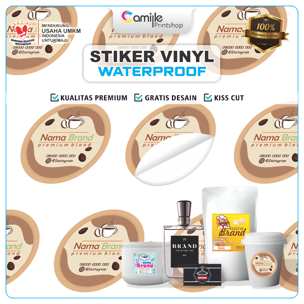 Jual Cetak Sticker Label Anti Air Custom - Cetak Stiker Label Vinyl ...