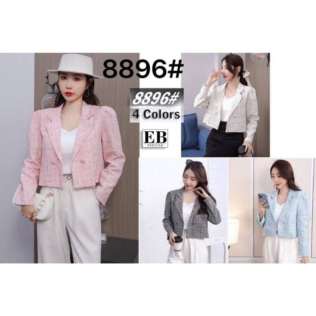 Jual MEISYA BLAZER KOREAN TWEED NO FURING | Shopee Indonesia