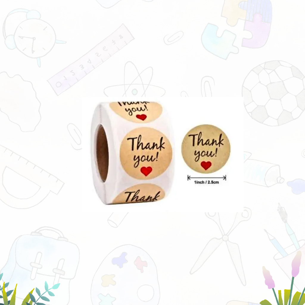 Jual STIKER LABEL THANK YOU/STIKER TERIMA KASIH /STICKERS THANK YOU ...