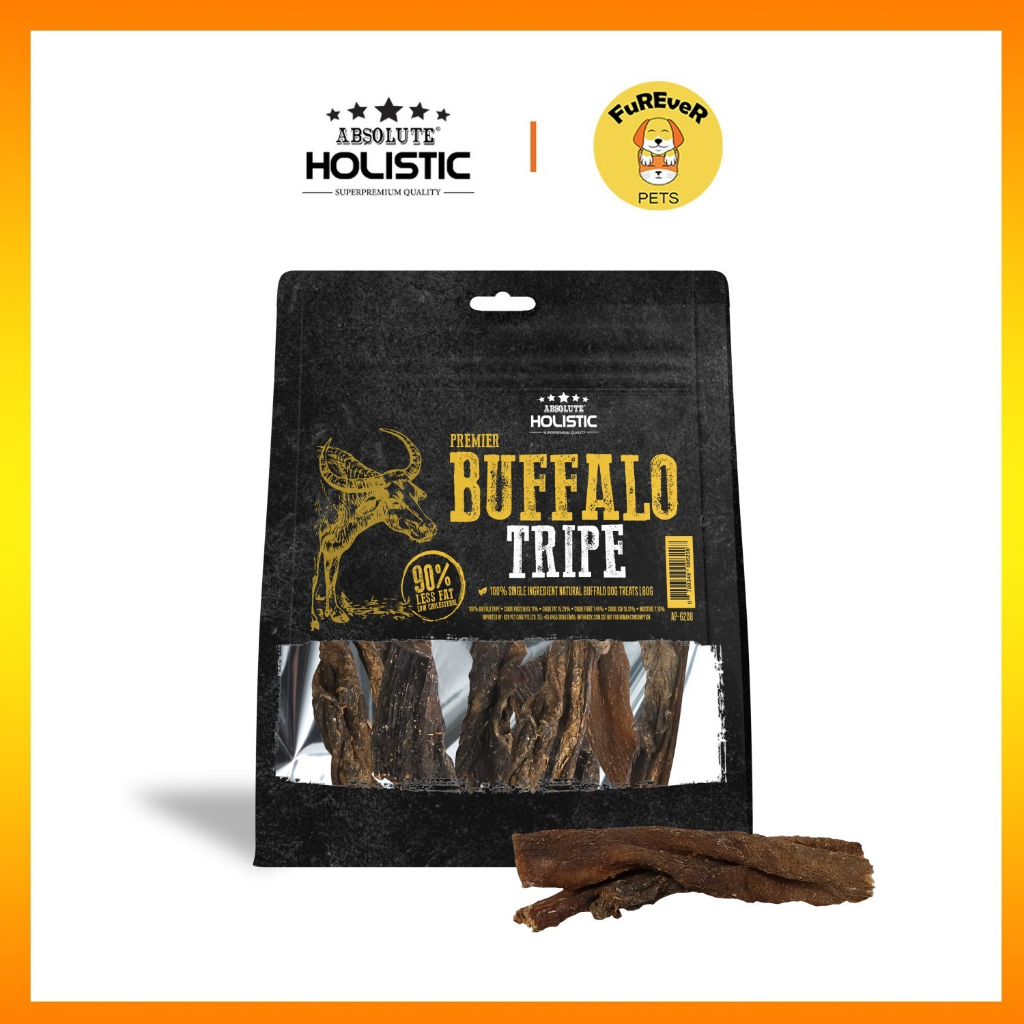 Jual Absolute Holistic Air Dried Buffalo Tripe Dog Treat Snack Anjing ...