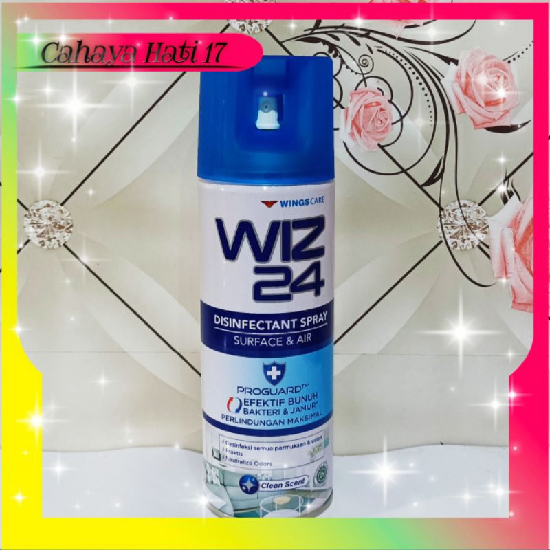 Jual WIZ 24 Disinfectant Spray 300 ml | Shopee Indonesia