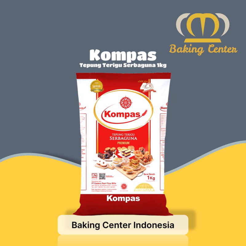 Jual Kompas Tepung Terigu Serbaguna Premium 1kg | Shopee Indonesia