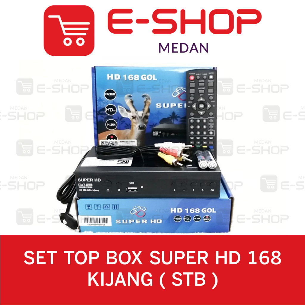 Jual STB Siaran TV Digital Set Top Box Kijang SUPER HD 168 GOL DVBT2 Digital Satelit Receiver ...