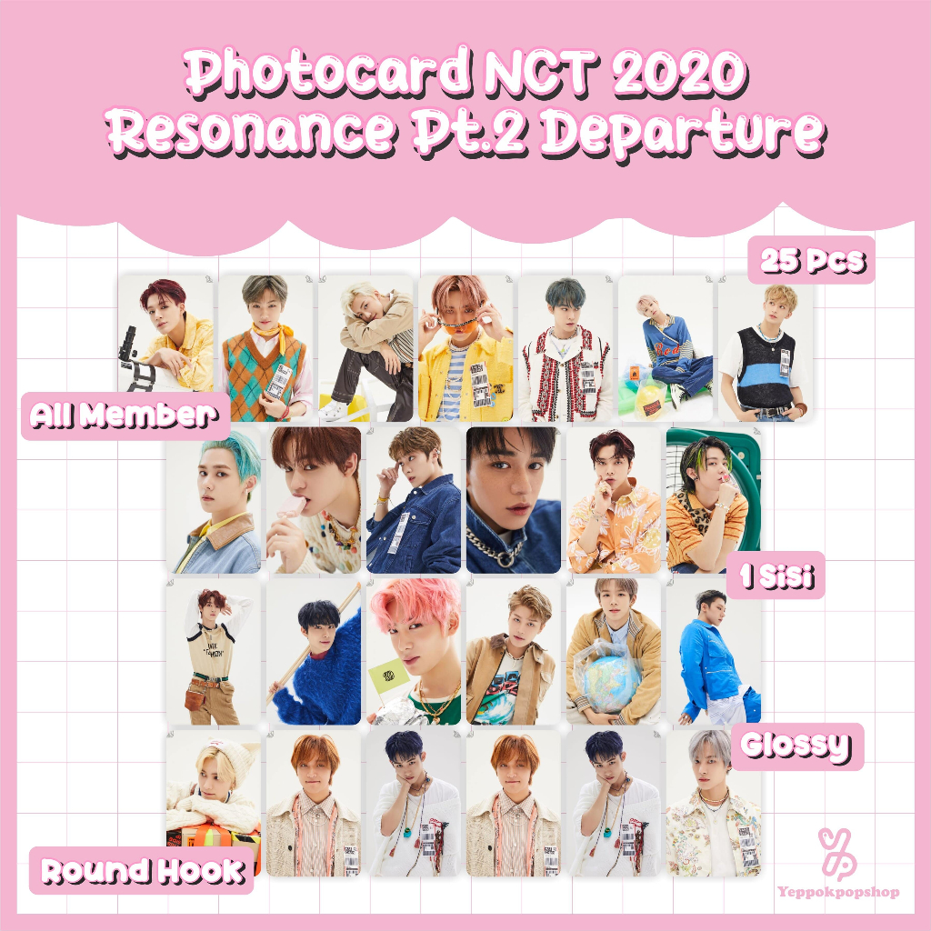 Jual PHOTOCARD NCT 2020 RESONANCE PT. 2 DEPARTURE VERSION ISI 23 PCS ...