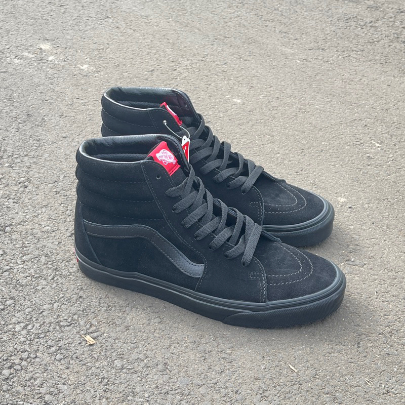 Jual Vans Sk8 Hi Classic Black Black Resmi Pt Navya Shopee Indonesia