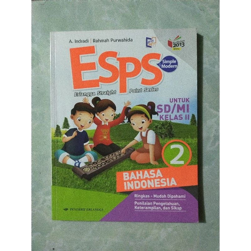 Jual Buku bekas original ESPS Bahasa Indonesia 2 untuk SD/MI kelas II revisi by erlangga ...