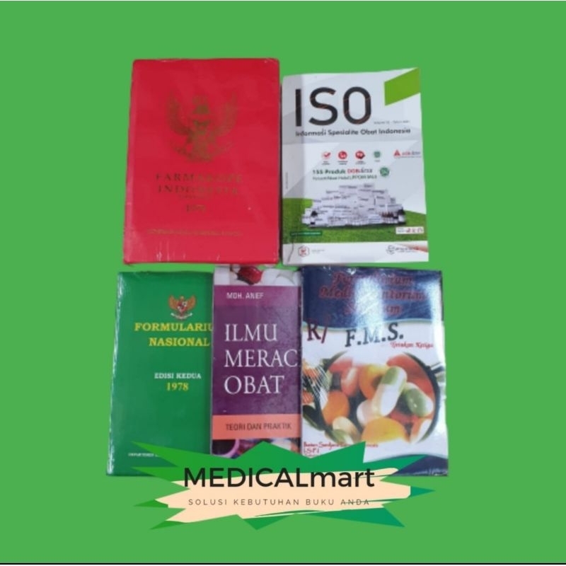 Jual Paket 5 Buku Farmasi : Farmakope 3, ISO, Fornas, Imo, FMS | Shopee Indonesia