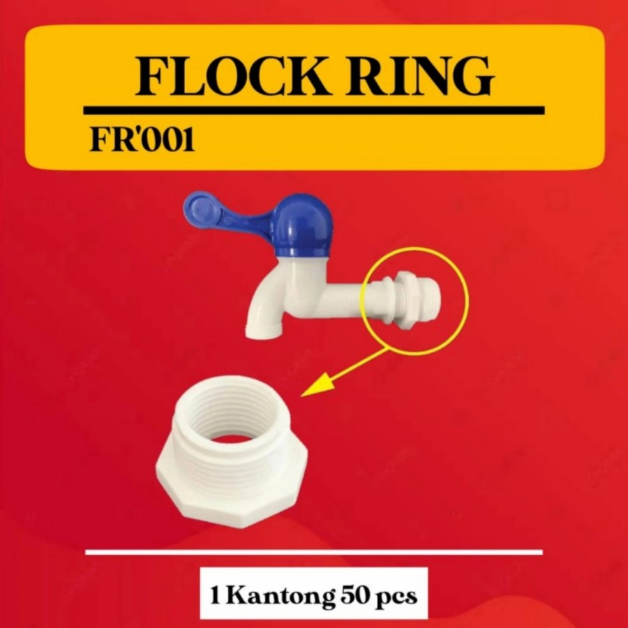 Jual Flock Ring Verlop Ring Plastik Awet 1/2" x 3/4" FR 001 | Shopee ...