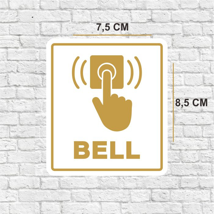 Jual Akrilik Sign BELL Tempel Putih - Rumah / Kantor / Cafe (BLP-05 ...