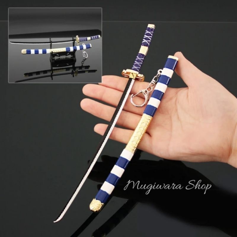 Jual Miniatur Nidai Kitetsu Katana Luffy Edisi Wano Zoro Anime One ...