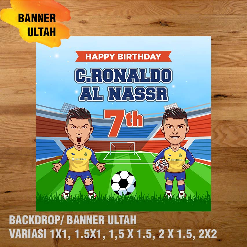 Jual BOLA / SEPAK BOLA BANNER ULTAH/ BACKDROP ULTAH/ SPANDUK ULANG ...