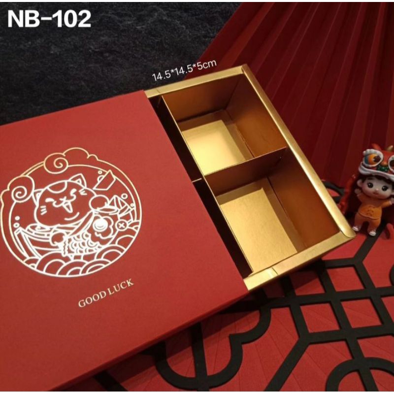 Jual NB-102 Box Sekat 4 Dus Kemasan Kue Sekat 4 | Box Packaging ...