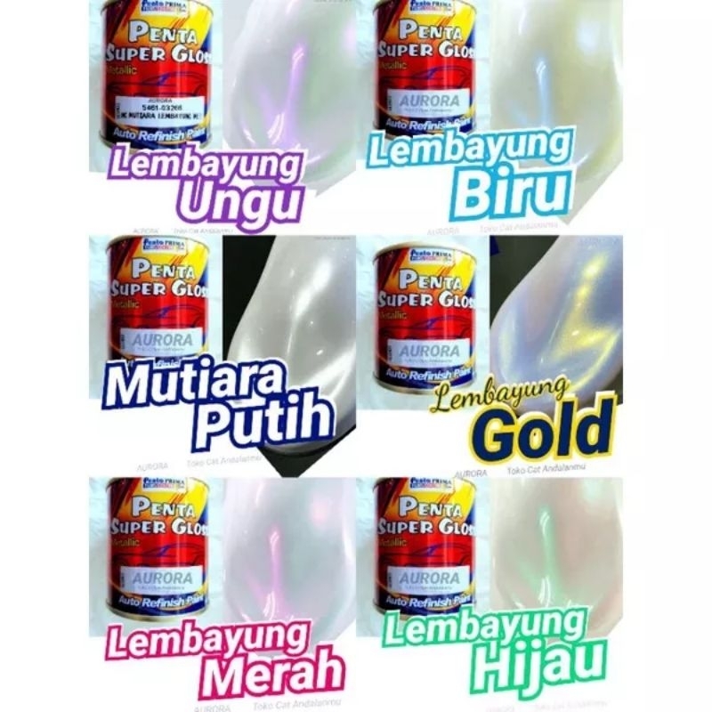 Jual Cat Mutiara Lembayung Ungu Penta Super Gloss Pearl Violet Unggu ...
