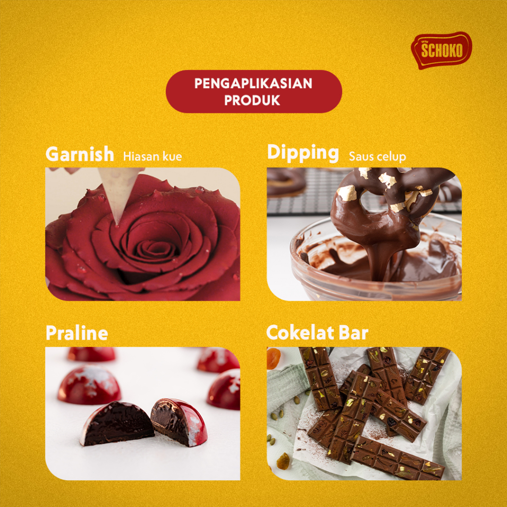 Jual SCHOKO Dark Compound Chocolate Block - 1 Kg / Coklat Batangan ...